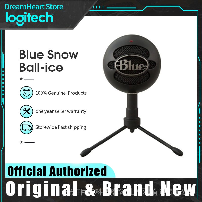 Logitech Blue Snowball Microfone De Gelo Pacotes Simples Condensador ...