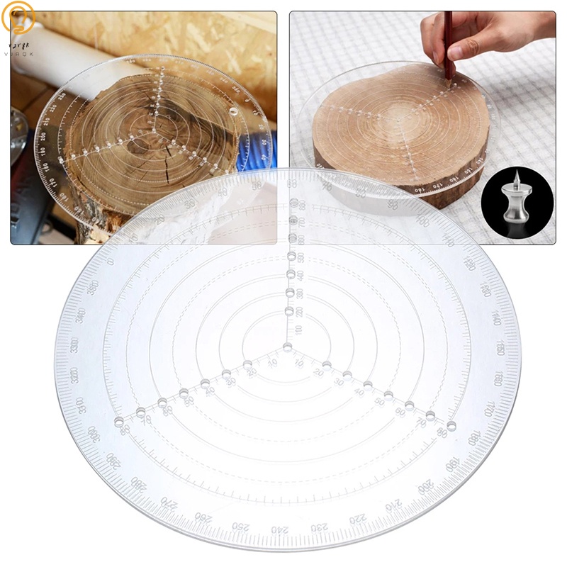 Round Center Finder Centering Tool Circle Gauge Measure Alignment Tool ...