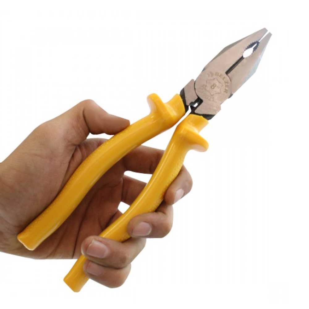 Alicate Universal Eletricista 8" 219021BBR Belzer. | Shopee Brasil