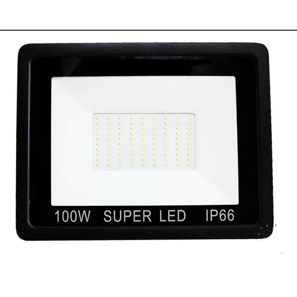 Refletor Led 100w IP66 Bivolt 6500k Luz Branca Fria | Shopee Brasil