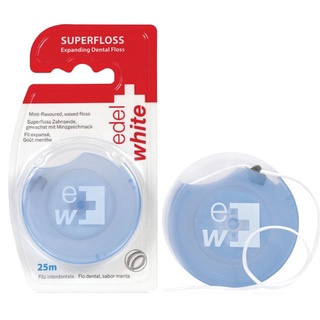 Fio Dental Superfloss Expanding Dental Floss 50m Edel White | Shopee Brasil