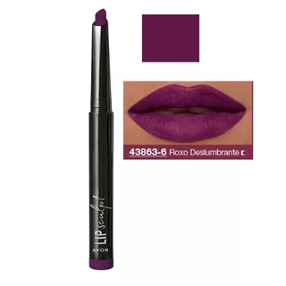 batom matte acetinado avon Lip Sculpt roxo deslumbrante 1g | Shopee Brasil