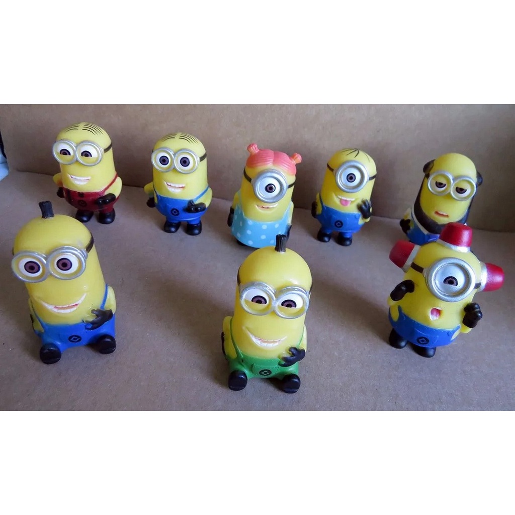 Kit 8 Bonecos Minions Meu Malvado Favorito | Shopee Brasil