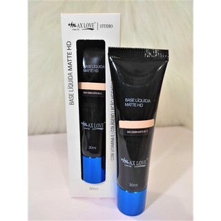 Base Liquida Matte HD Max Love 30ml | Shopee Brasil
