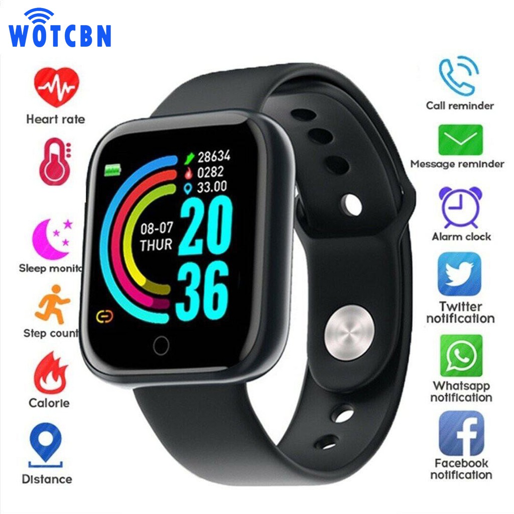 Smartwatch y68 / d20 prova d 'gua / bluetooth / usb / monitor cartão aco / pulseira inteligente ...