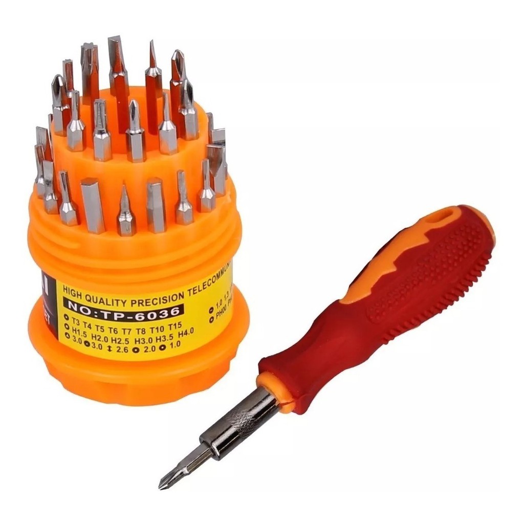 Kit De Chave Precisão Jogo 30 Peças Ferramentas Torx T8 Alen Philips ...
