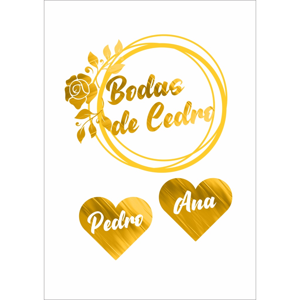 Topo de Bolo Topper Bodas de Cedro | Shopee Brasil