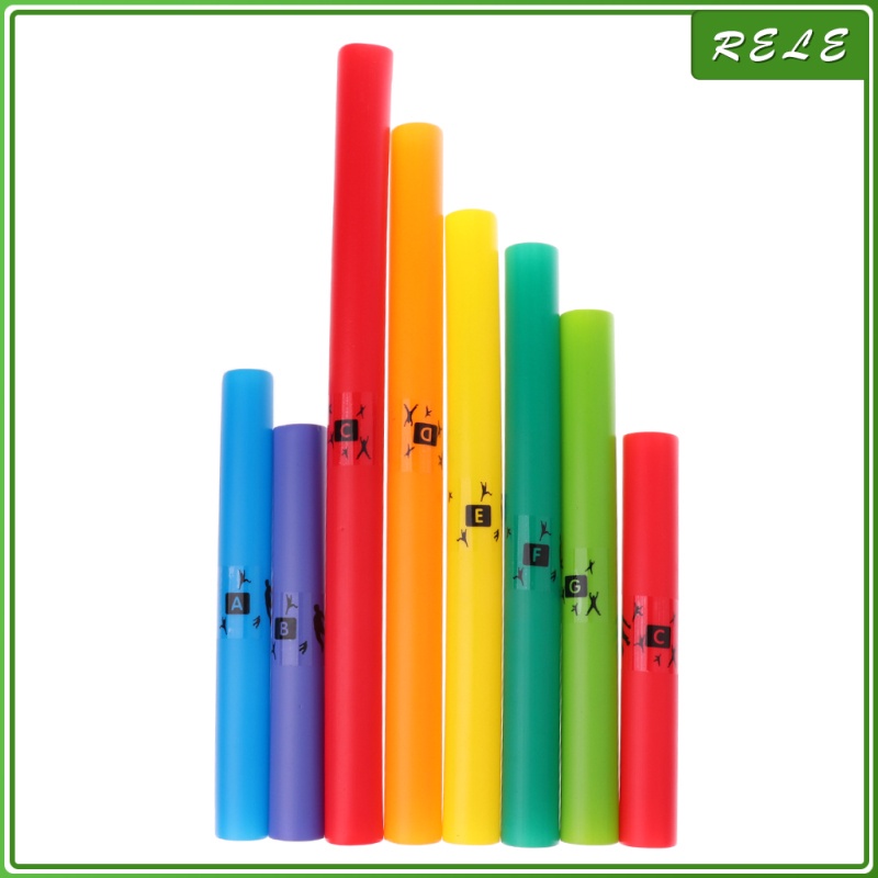 Conjunto De Instrumentos De Tubo Musical Com 8 Tons Coloridos | Shopee ...