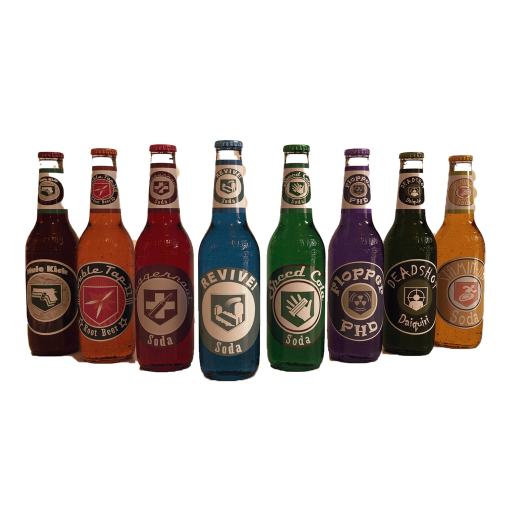 Perks - Call of Duty Black Ops - Kit com 6 Garrafas - Escorrega o Preço