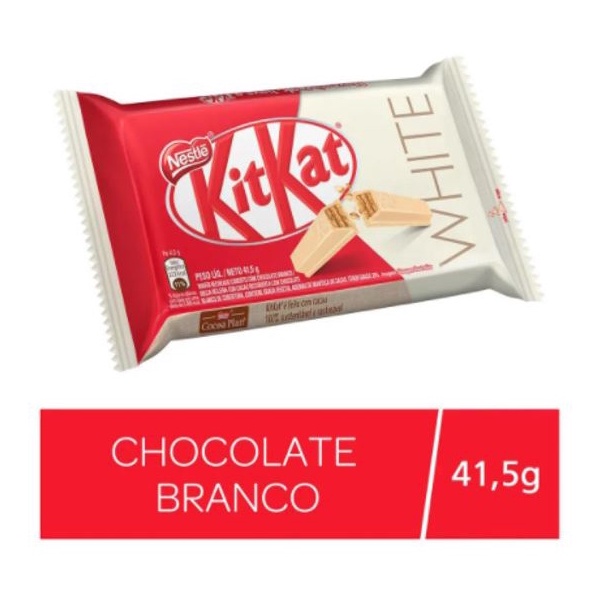 Chocolate Kit Kat Branco 41,5g | Shopee Brasil