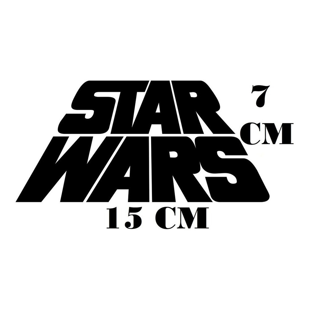 Adesivo Logo Intro Star Wars Classic C/ ótima qualidade | Shopee Brasil