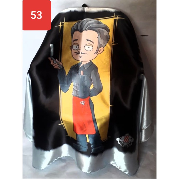 Capa De Corte Cabelo Barbeiro Cabeleireiro Personalizada 53 COD: 623A ... Capa De Corte Cabelo Barbeiro Cabeleireiro Personalizada 53 COD: 623A ...