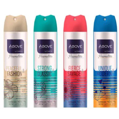 Desodorante Above Personalities - 4 Fragancias - 150ml | Shopee Brasil