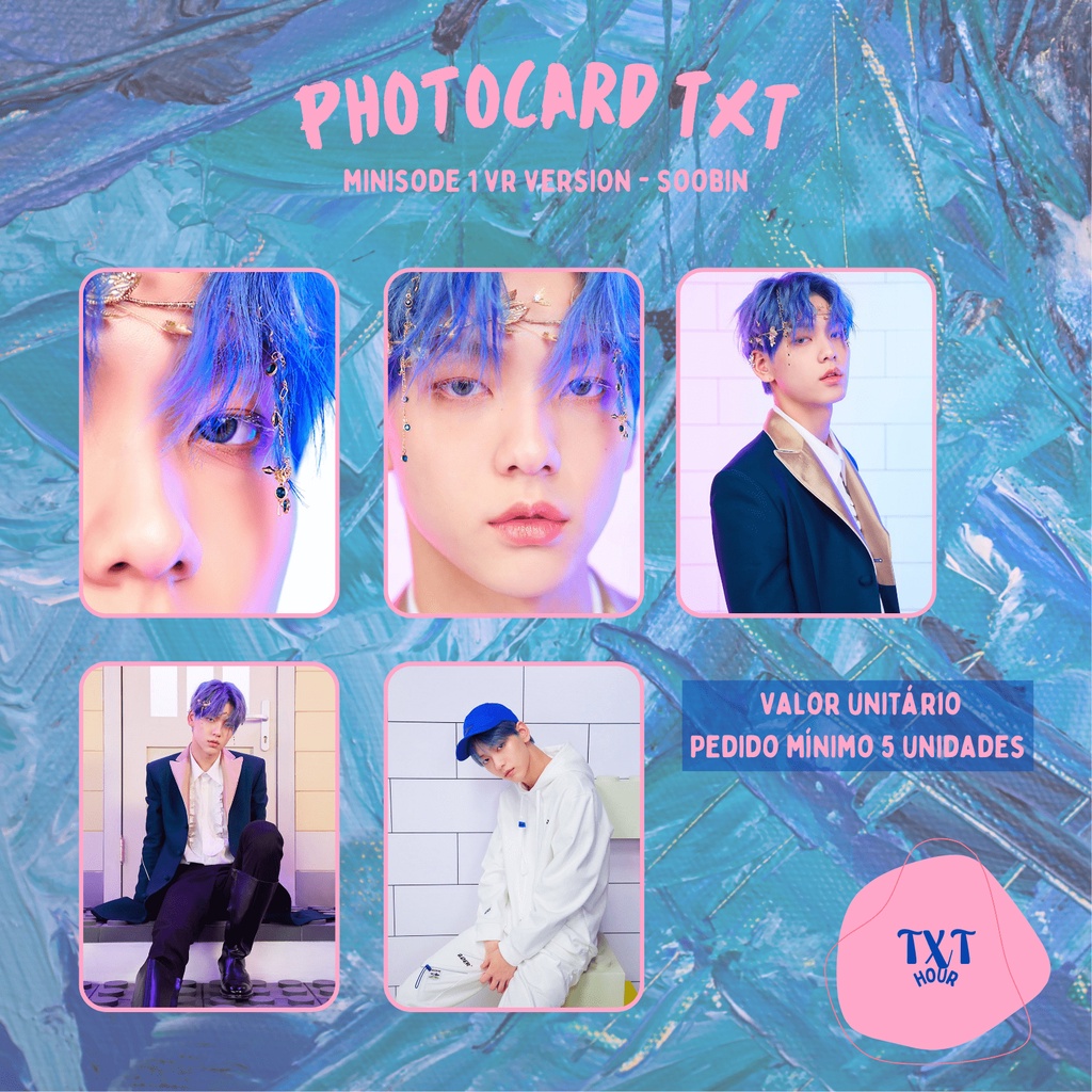 PHOTOCARD TXT (TOMORROW X TOGETHER) MINISONE 1 VR VERSION - SOOBIN | kpop card fanmade | Shopee ...