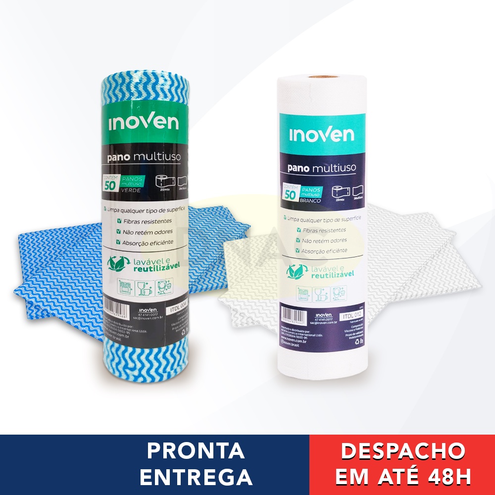 Pano Multiuso Tipo Perfex Para Limpeza Picotado Rolo - 25m | Shopee Brasil