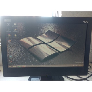 monitor aoc 519sw 15 pol widescreen perfeito com garantia de 3 meses