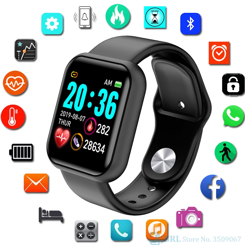 Y68 Relógio com Bluetooth USB Smartwatch | Shopee Brasil