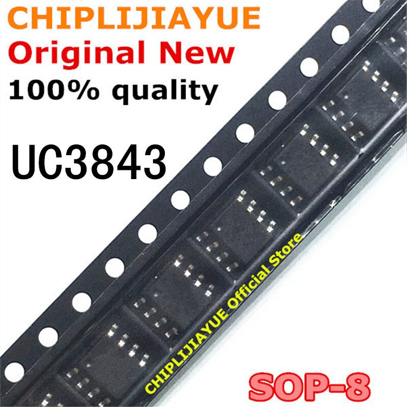 10 Pcs UC3843 SOP8 3843B SOP UC3843B UC3843A-8 3843 SMD Original Novo E Chipset IC | Shopee Brasil