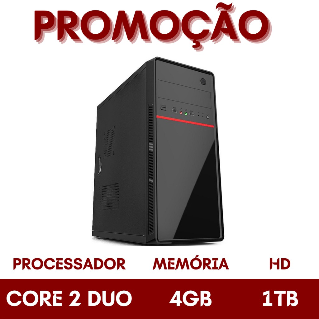 Cpu Montada Intel Core 2 Duo 4gb Ram Hd 1tb Windows 10 | Shopee Brasil