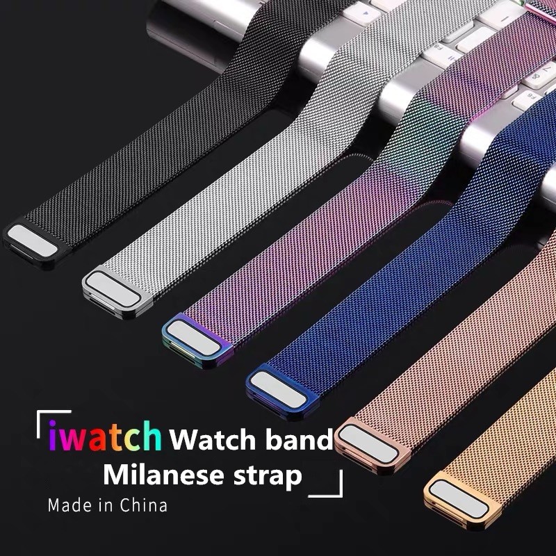 Steel Band for Apple Watch 8 7 6 5 4 3 2 1 series Stainless Steel ...