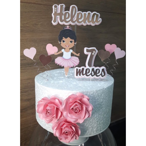 Topo Topper De Bolo Bailarina Shopee Brasil