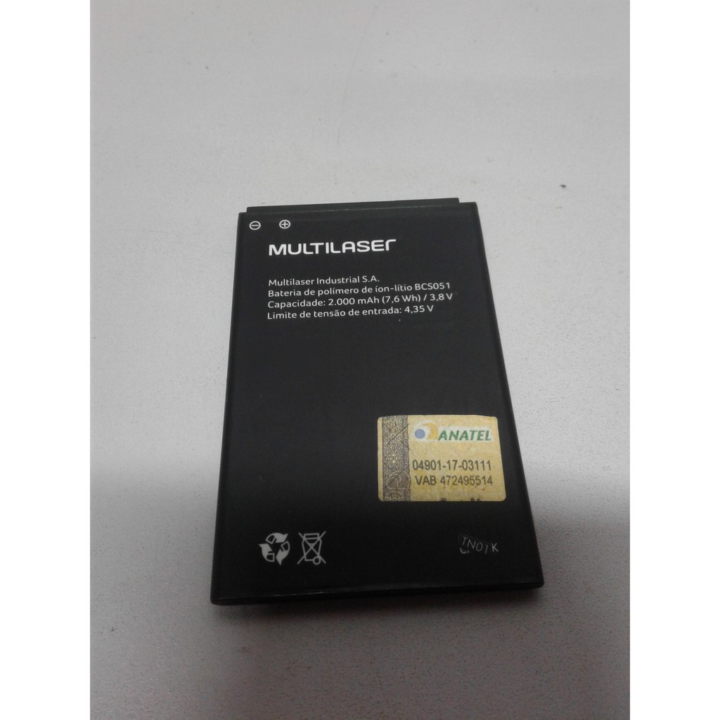 Bateria Multilaser Ms50l Bcs051 Original Funcionando 100% | Shopee Brasil