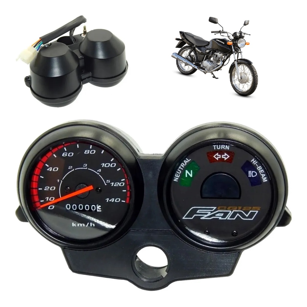 Painel Completo Moto Cg 125 Fan 2005 2006 2007 2008 - Desconto no Preço