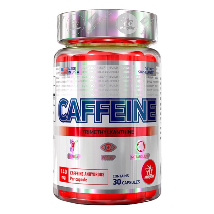 Caffeine - Cafeína Trimethylxanthine energia foco e metabolismo 140mg ...