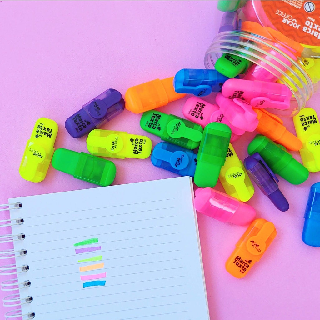 Mini Marca Texto Neon | Shopee Brasil