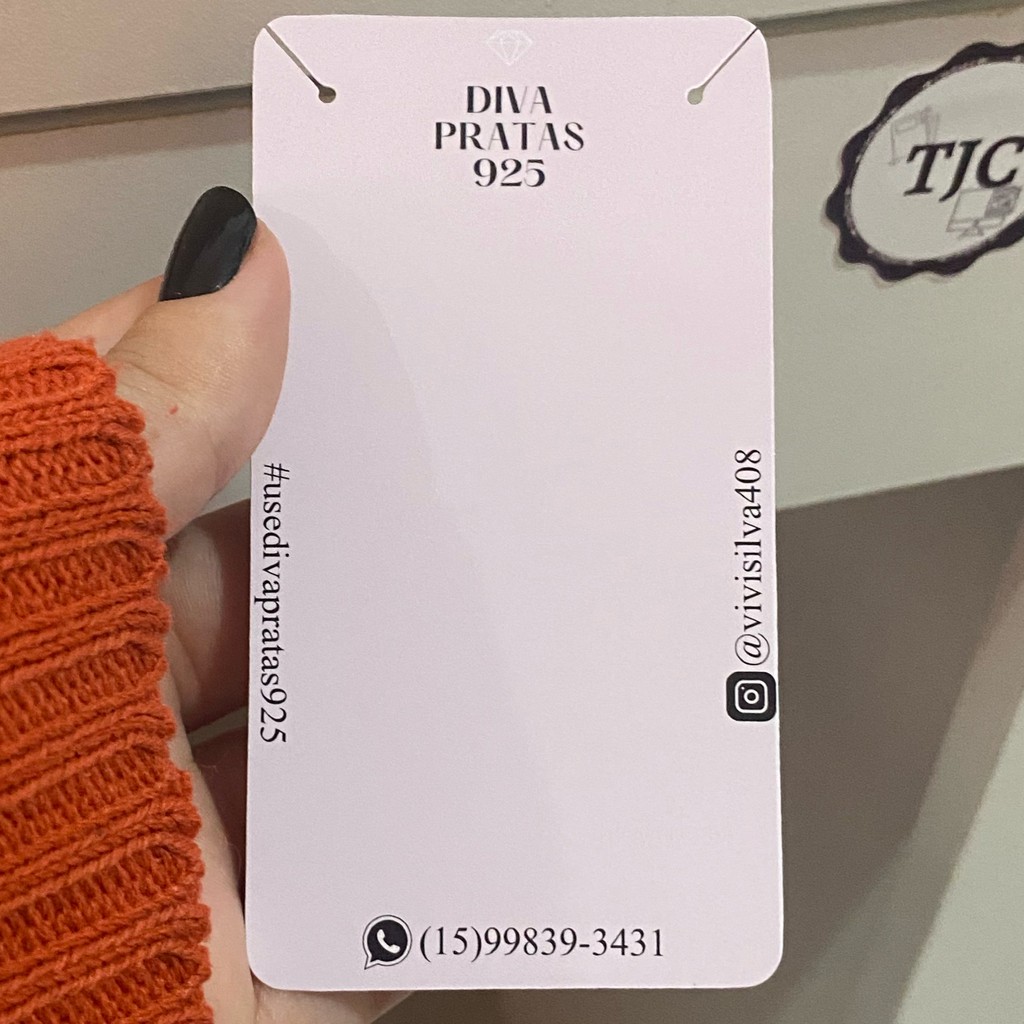 100 Etiquetas de Colar Tag Personalizada 8x5 | Shopee Brasil