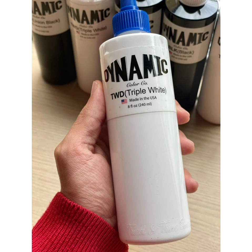 Tinta Para Tatuagem Dynamic Triple White 240ml 100% Original USA ...