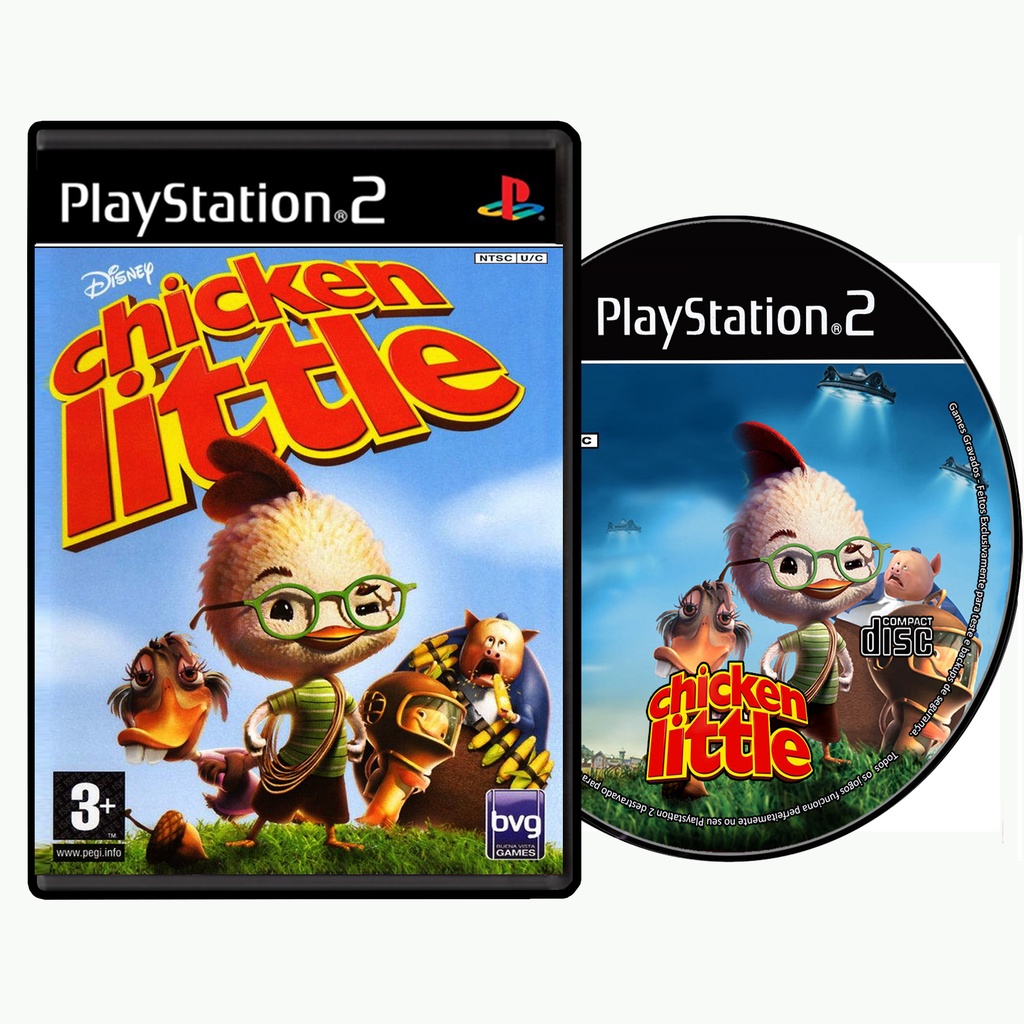 JOGO - Chiken Little - Game em Dvd para Ps2 / Playstation 2 By ...