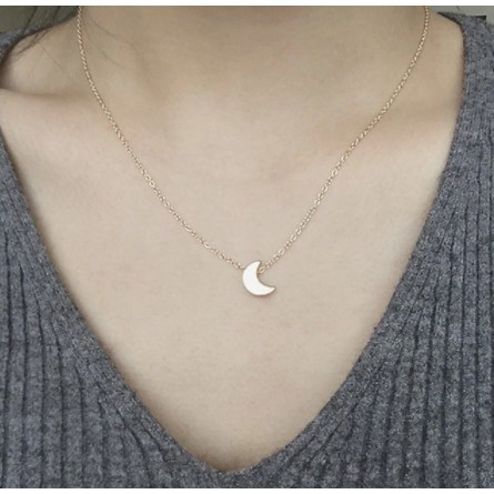 Colar Lua / Pingente Lua / Delicado / Folheado | Shopee Brasil