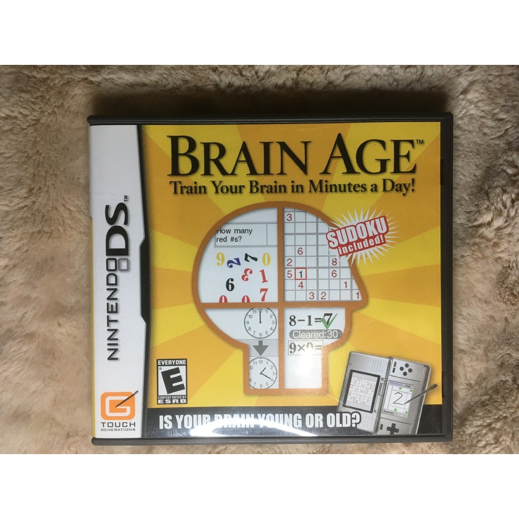 Brain Age: Train Your Brain Im Minutes a Day - Nintendo Ds - Jogo ...