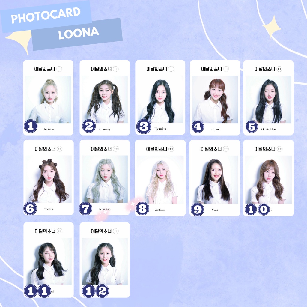 Photocards Loona Concept Debut | Shopee Brasil
