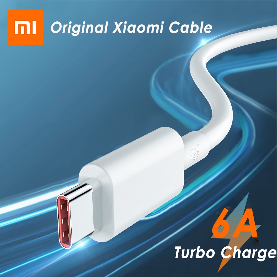 REDMI XIAOMI 100% Original Xiao Mi 6a Turbo Cabo De Carga Original 33 W Usb Tipo C Cabo Do ...