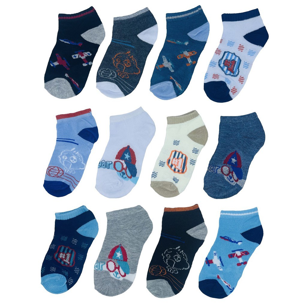 Kit 12 Meias Infantil Menino Masculino Estampada Meia Infantil Atacado ...