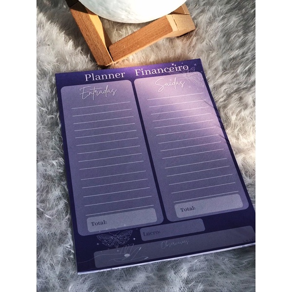 Planner Financeiro | Shopee Brasil