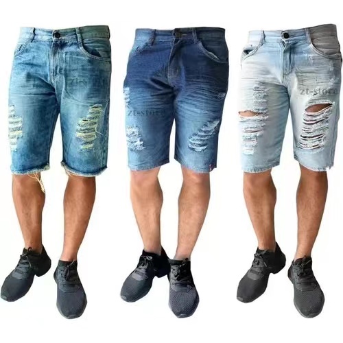 Kit Bermuda Jeans Masculina Short Qualidade Top | Shopee Brasil