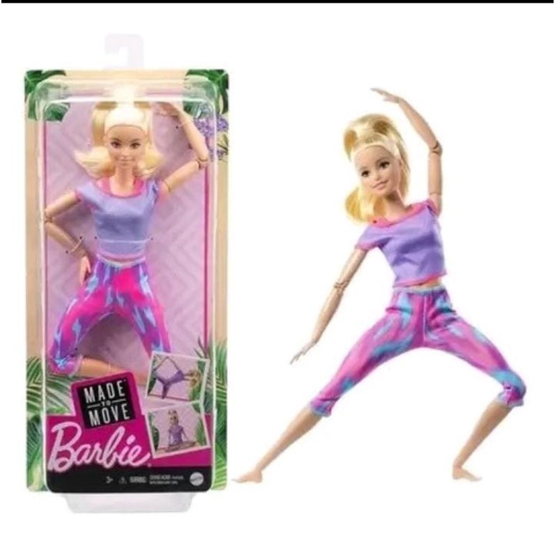 Boneca Barbie Articulável Feita Para Mexer / Made To Move - Ioga Yoga ...