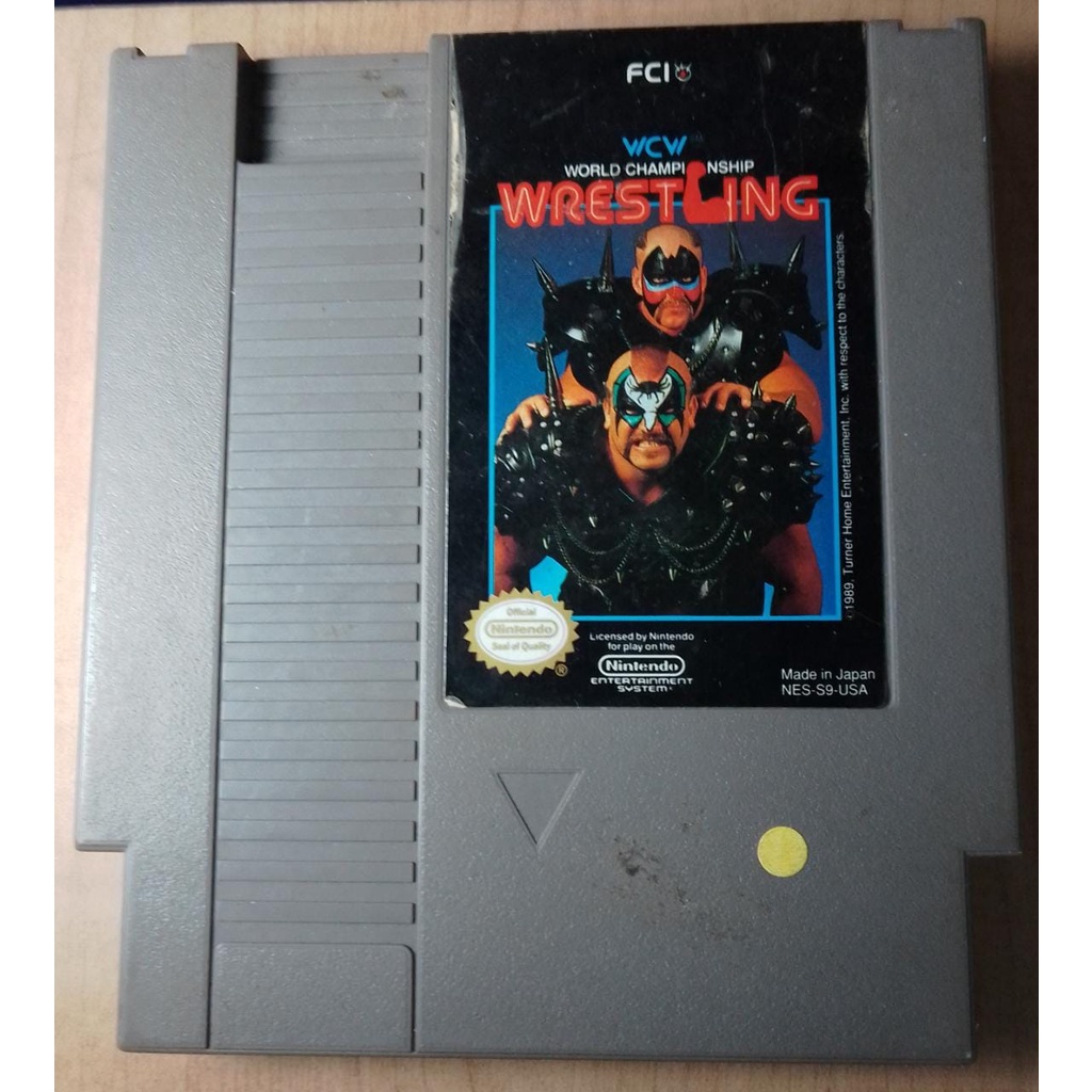 WCW World Championship Wrestling NES NINTENDO Original | Shopee Brasil