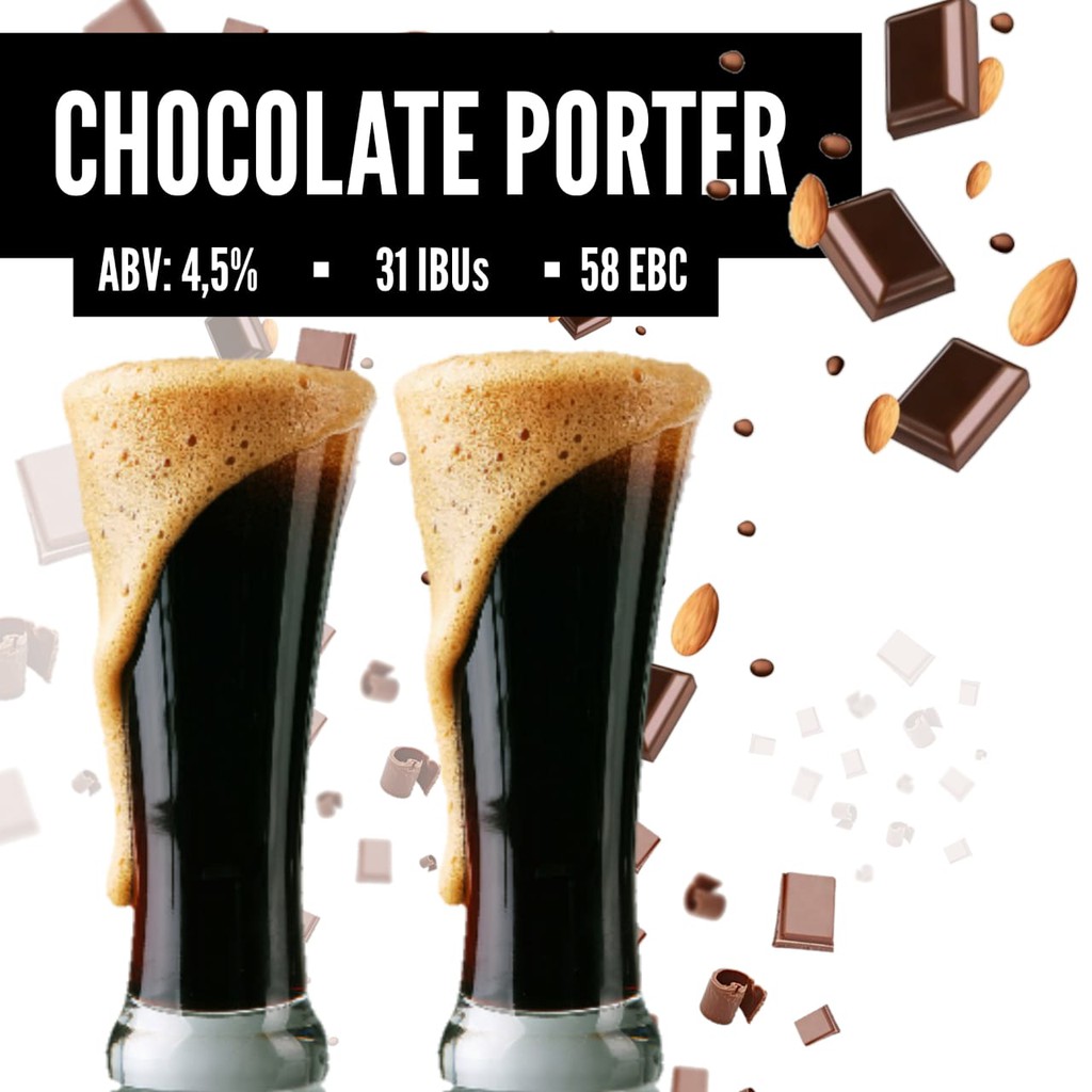 Chocolate Porter Kit Insumos 10L Cerveja Artesanal | Shopee Brasil