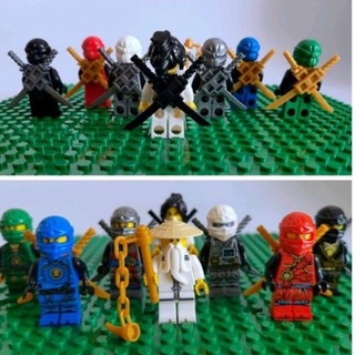kit 8 Bonecos Filme Lego Ninjago | Shopee Brasil