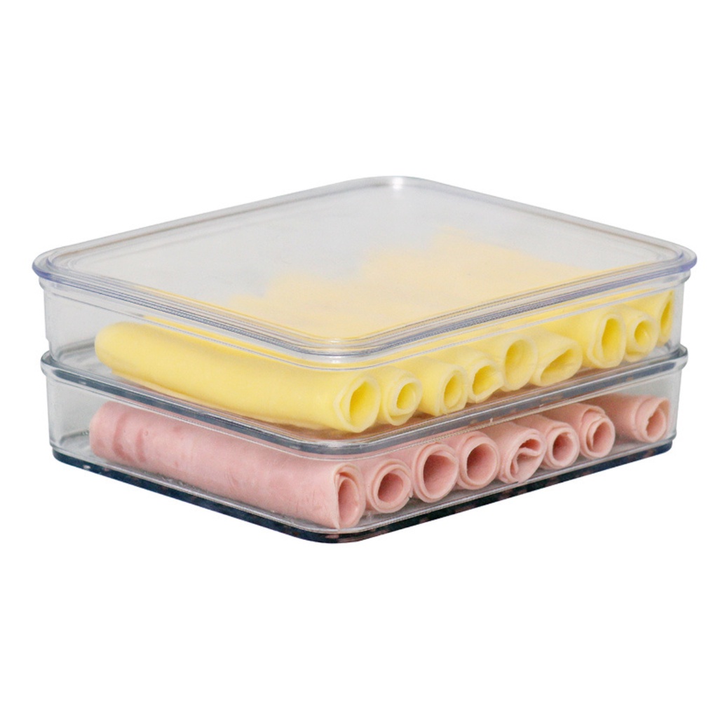 Porta frios queijo e presunto empilhável acrílico organizador de ...