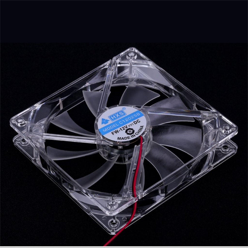 Quad 4 LED Light 120mm PC Computer Case Cooling Fan Mod Easy Installed ...