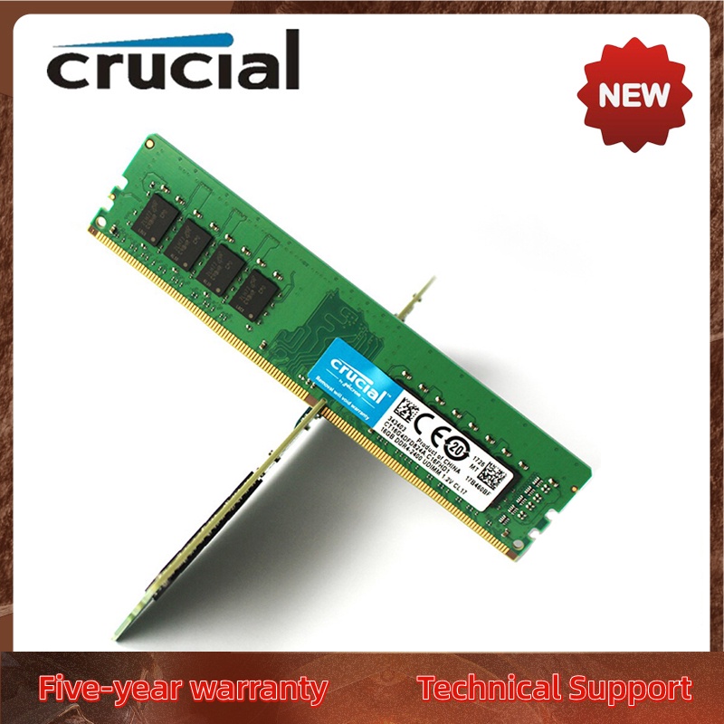 Crucial Desktop RAM 4/8/16GB DDR4 2133/2400/2666Mhz DDR3 1066/1333/1600MHz PC4-2666 Memória DIMM ...