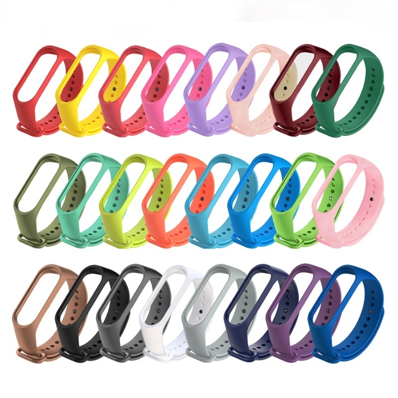 Pulseira De Silicone Esportiva Para Xiaomi Mi Band 7 6 5 4 3