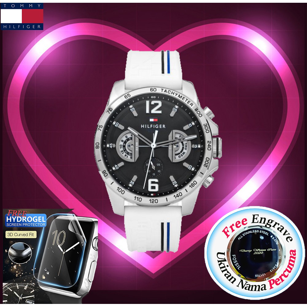QFTI [FREE ENGRAVE]Original Tommy Hilfiger 46mm Decker Multifunction ...