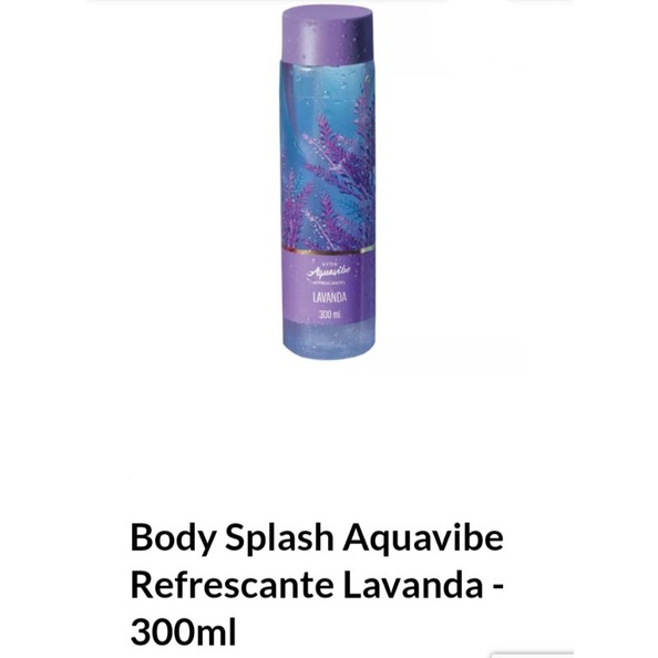 Body Splash Aquavibe Refrescante Lavanda - 300ml | Shopee Brasil