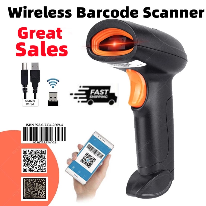 Scanner De Código De Barras Portátil Supermercado | Shopee Brasil